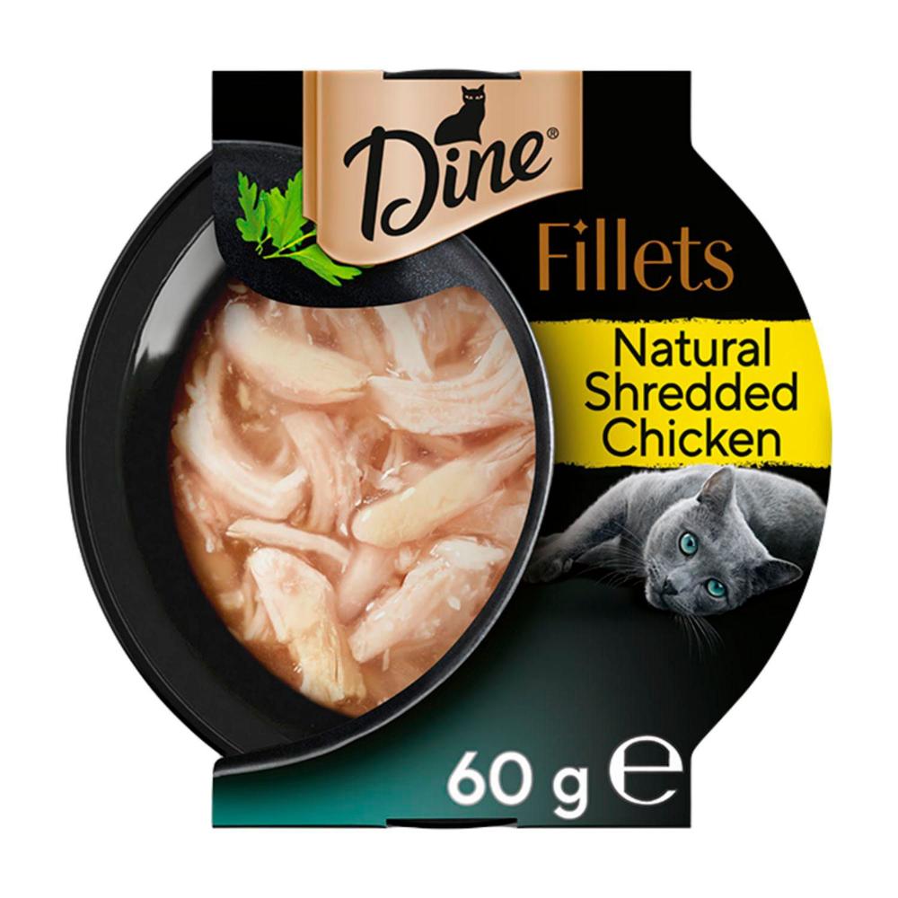 Buy Dine Fillets Cat Food With Natural Shredded Chicken 60g | Coles