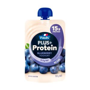 Buy Pauls Plus Protein Yoghurt Pouch Blueberry 150g | Coles