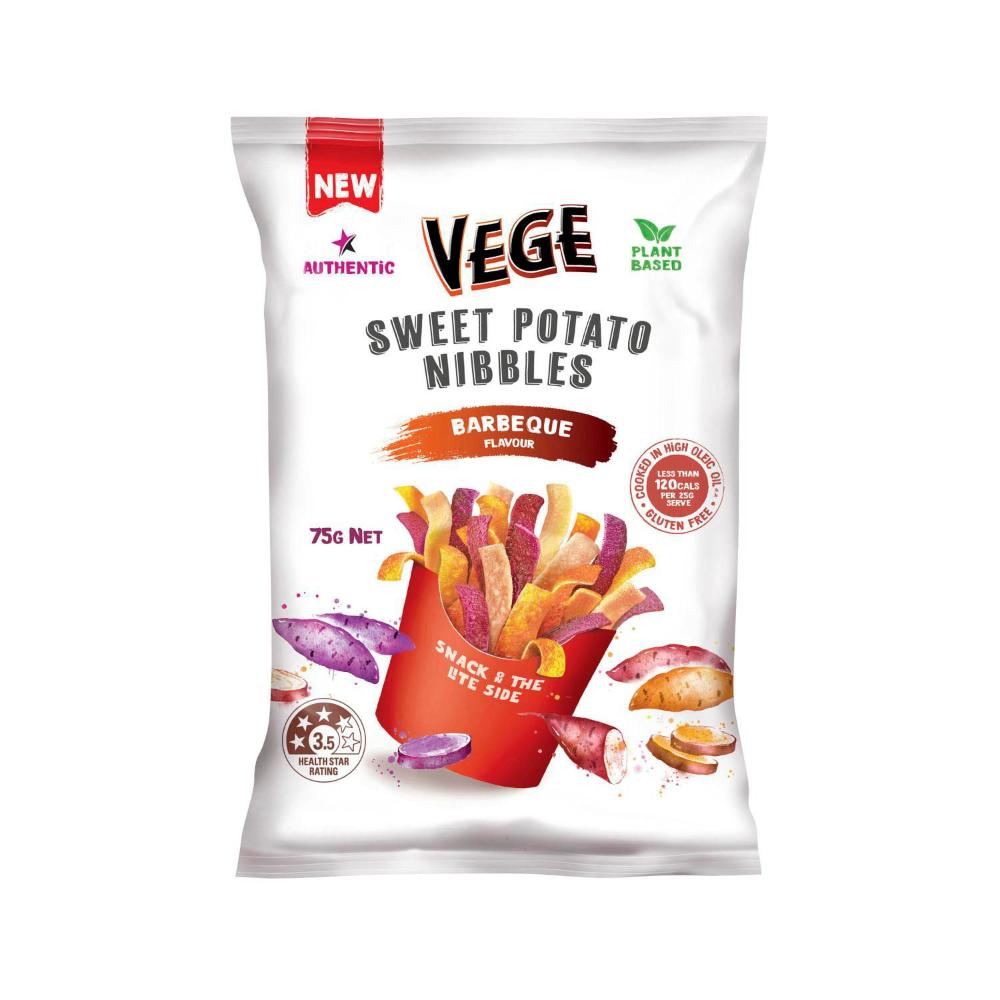 Buy Vege Sweet Potato Nibbles BBQ Chips 75g | Coles