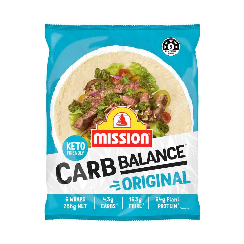 Buy Mission Carb Balance Wrap 6 Pack 288g | Coles