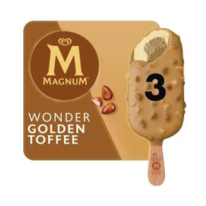 Buy Magnum Frozen Dessert Wonder Golden Toffee 3 Pack 270mL | Coles