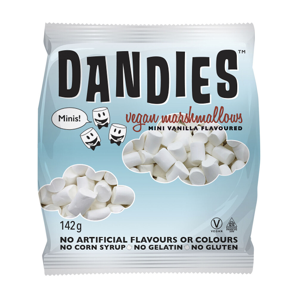 Buy Dandies Vegan Vanilla Marshmallows Mini Size 142g | Coles