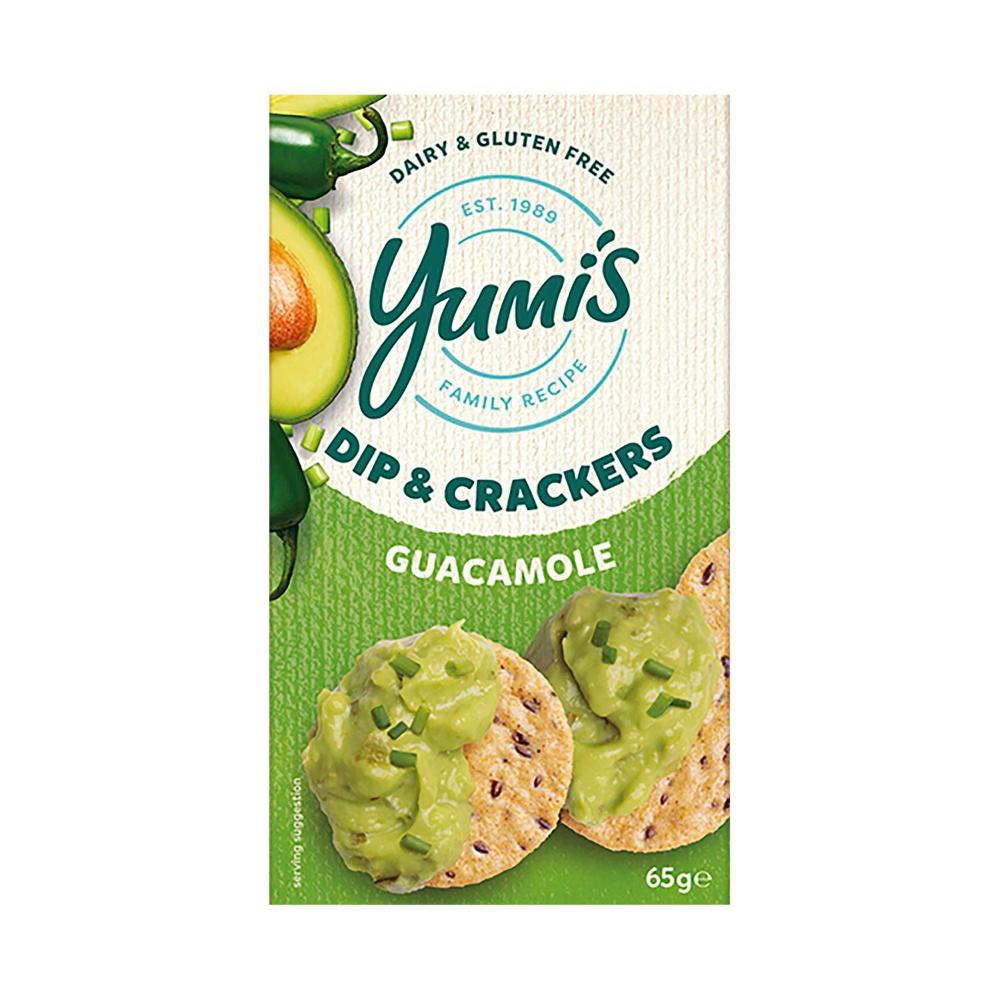 Buy Yumis Snack Pack Gucamole Dip & Crackers 65g | Coles