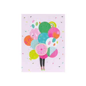 Buy Hallmark Mini Greeting Card Girl & Balloons 1 each | Coles