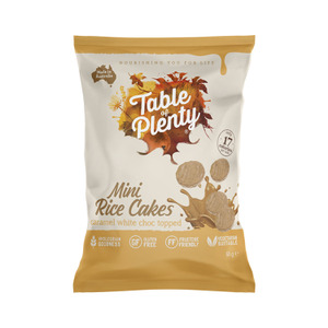 Buy Table Of Plenty Share Topped Mini Rice Cakes Salted Caramel 60g | Coles