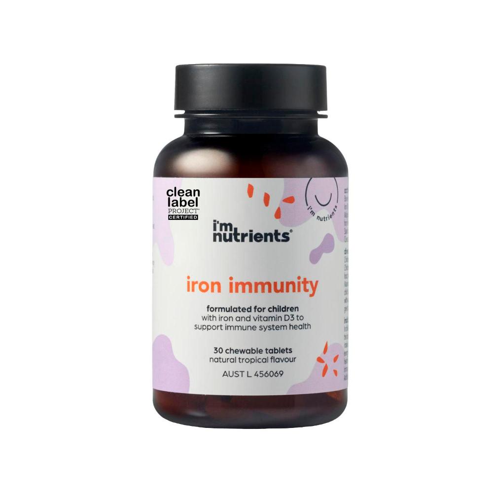 Buy I'M Nutrients Kids Chewable Iron Immunity 30 Pack | Coles