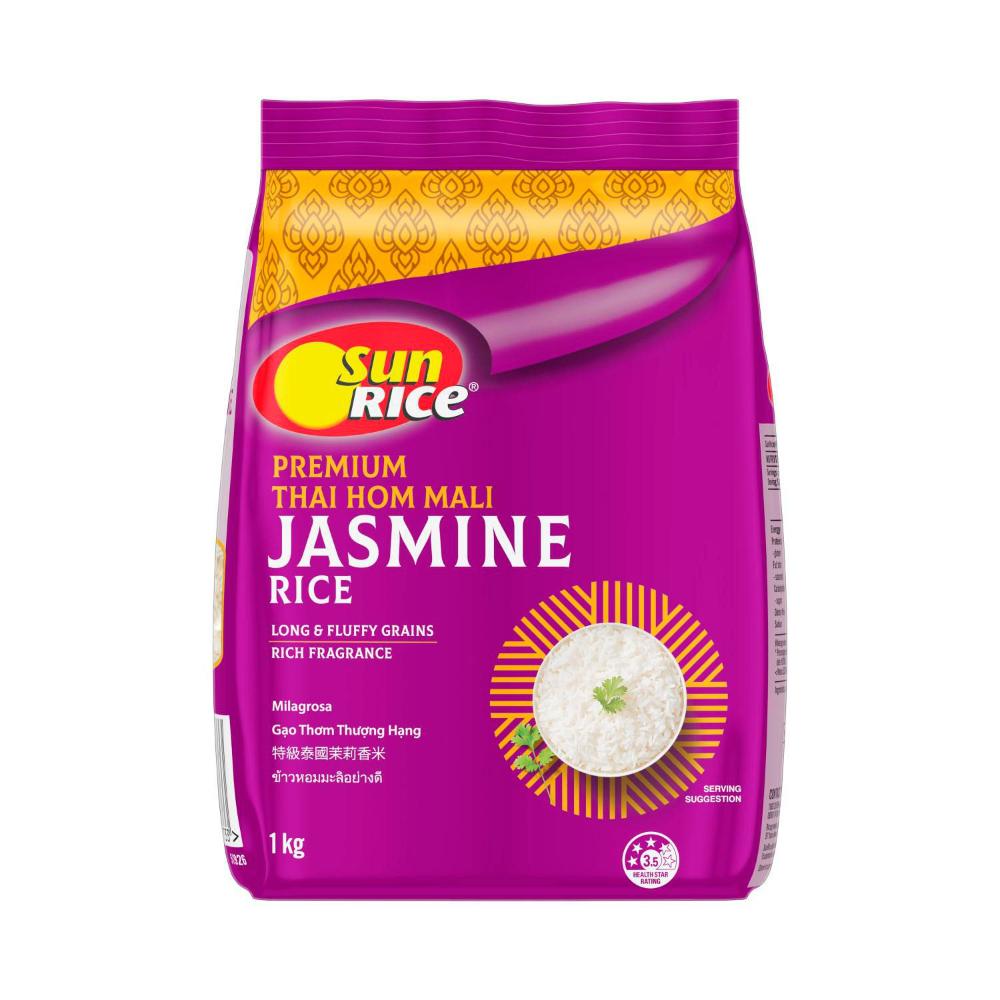 Buy Sunrice Premium Jasmine 1Kg | Coles