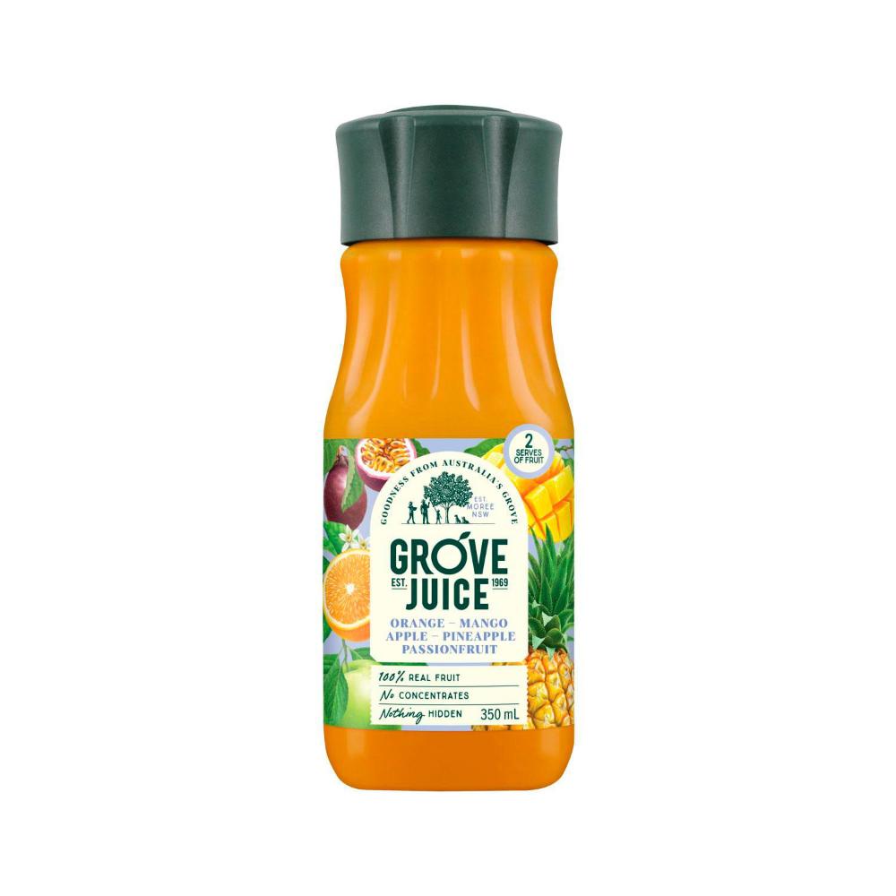 Buy Grove Juice Orange Mango Passionfruit Pineapple Apple 350mL | Coles