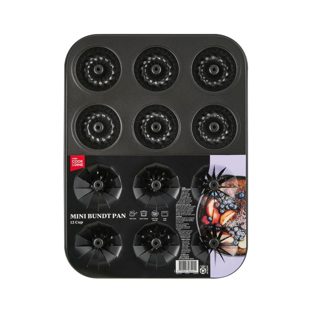 Buy Cook & Dine 12 Cup Mini Bundt Pan 1 Each | Coles