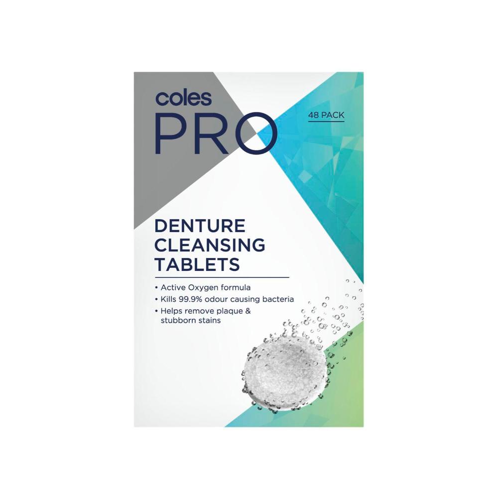 Buy Coles Denture Tablets 48 Pack | Coles