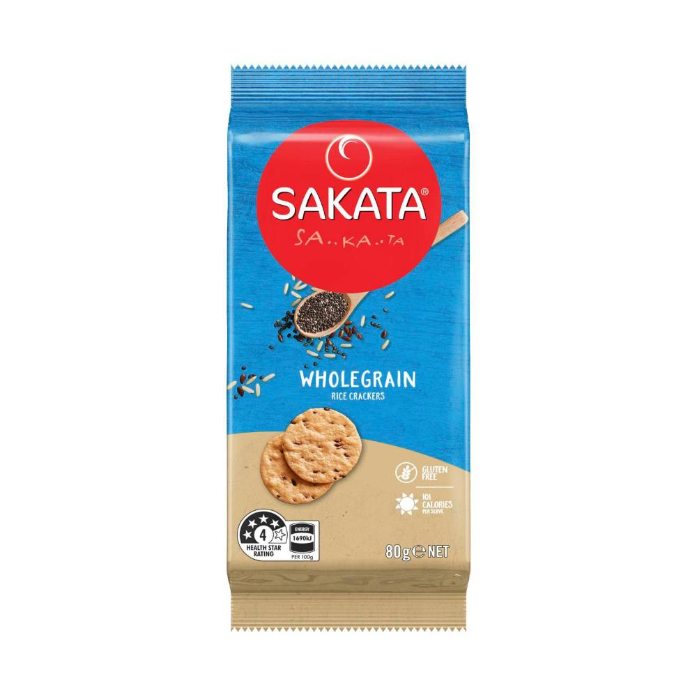 Buy Sakata Rice Crackers Wholegrain 80g | Coles