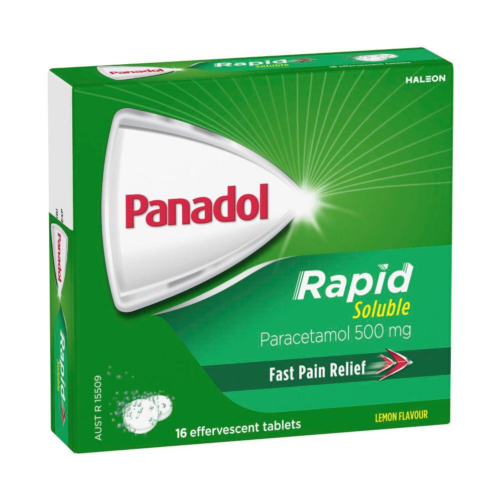 Buy Panadol Rapid Paracetamol Pain Relief Soluble 16 Pack | Coles