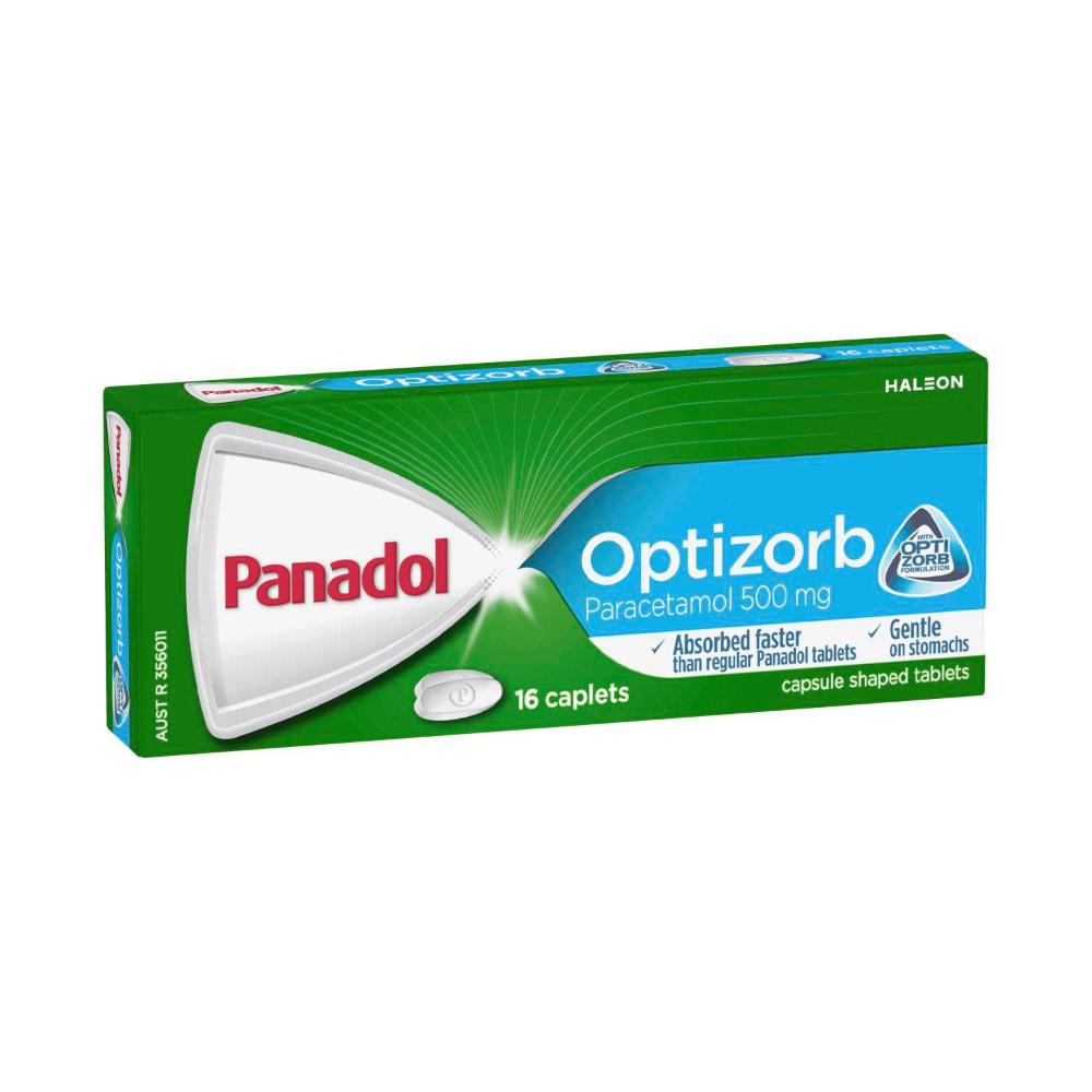 Buy Panadol Optizorb Paracetamol Pain Relief Caplets 16 Pack | Coles
