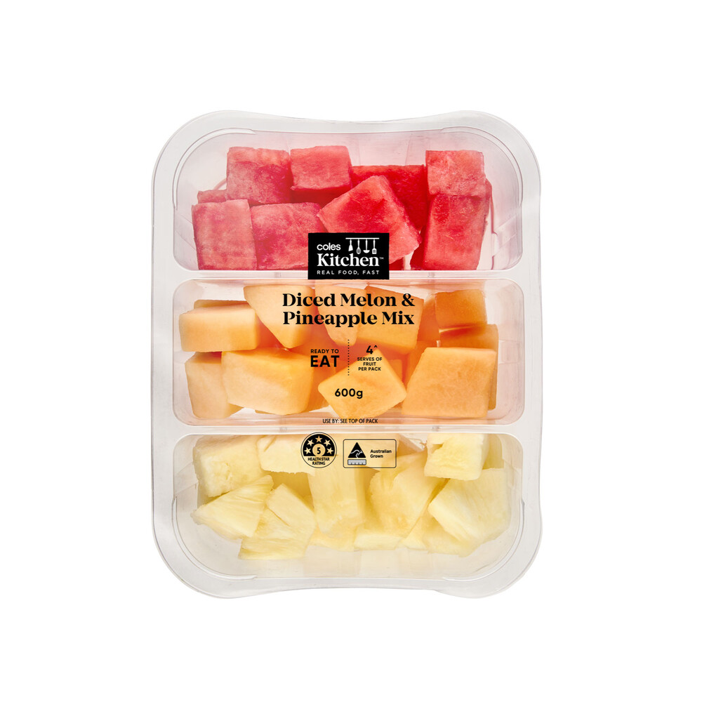 Buy Coles Kitchen Diced Melon & Pineapple Mix 600g | Coles