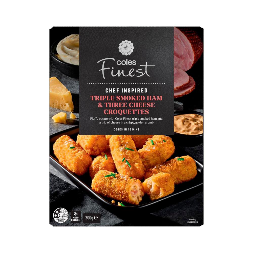 Buy Coles Finest Triple Smoked Ham & 3 Cheese Croquette 200g | Coles