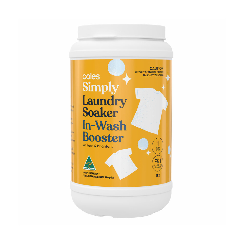 Buy Coles Simply Laundry Soaker In - Wash Booster 1kg | Coles