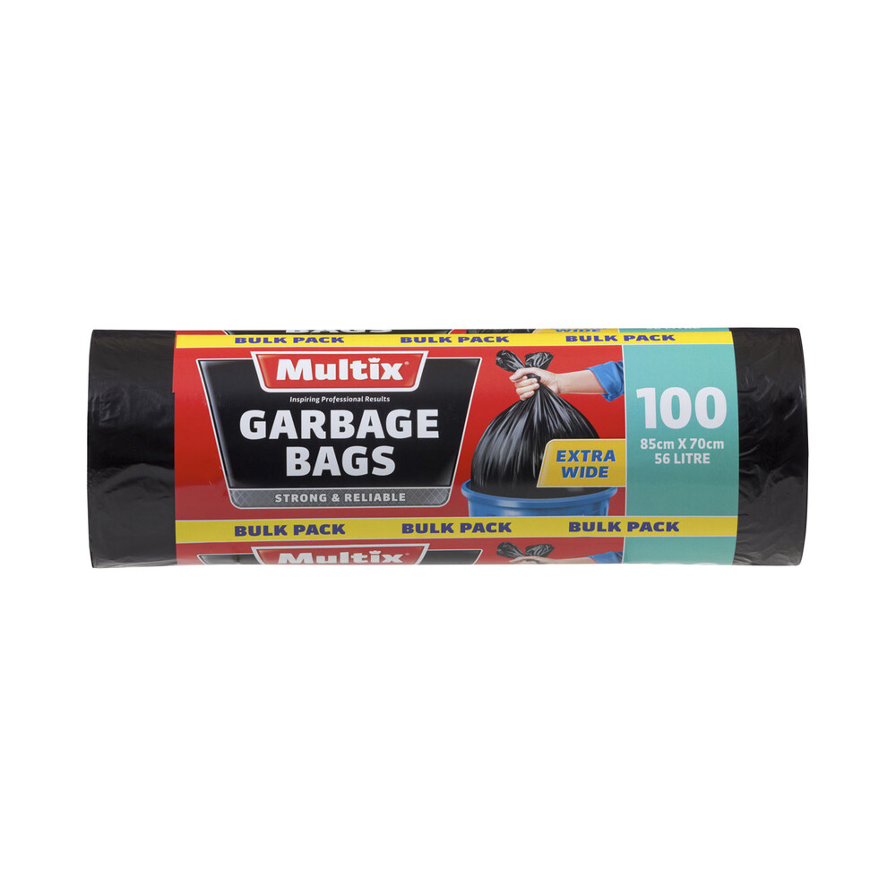 Buy Multix Strong & Reliable Garbage Bags 100 pack | Coles