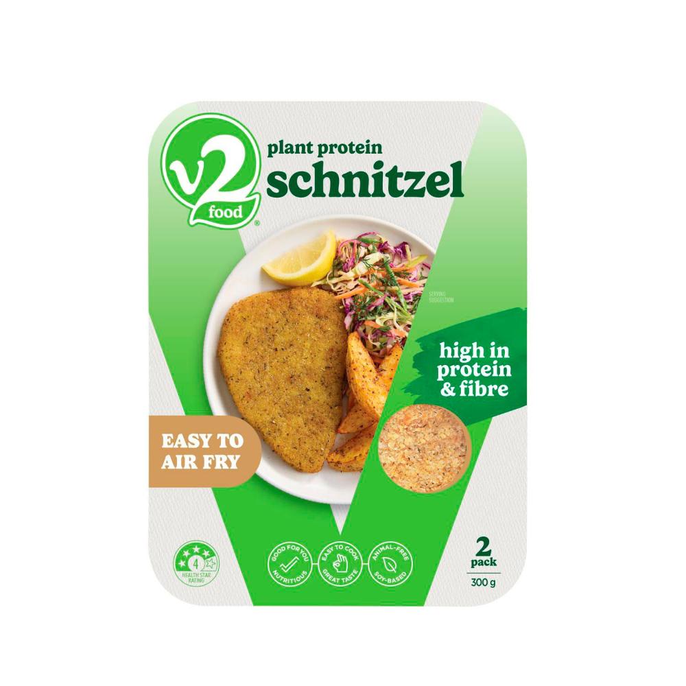 Buy V2 Plant Based Chicken Schnitzel 2 Pack 300g | Coles