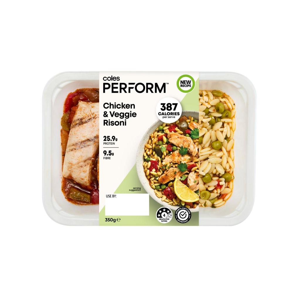 Buy Coles Perform Chicken Risoni 350g | Coles