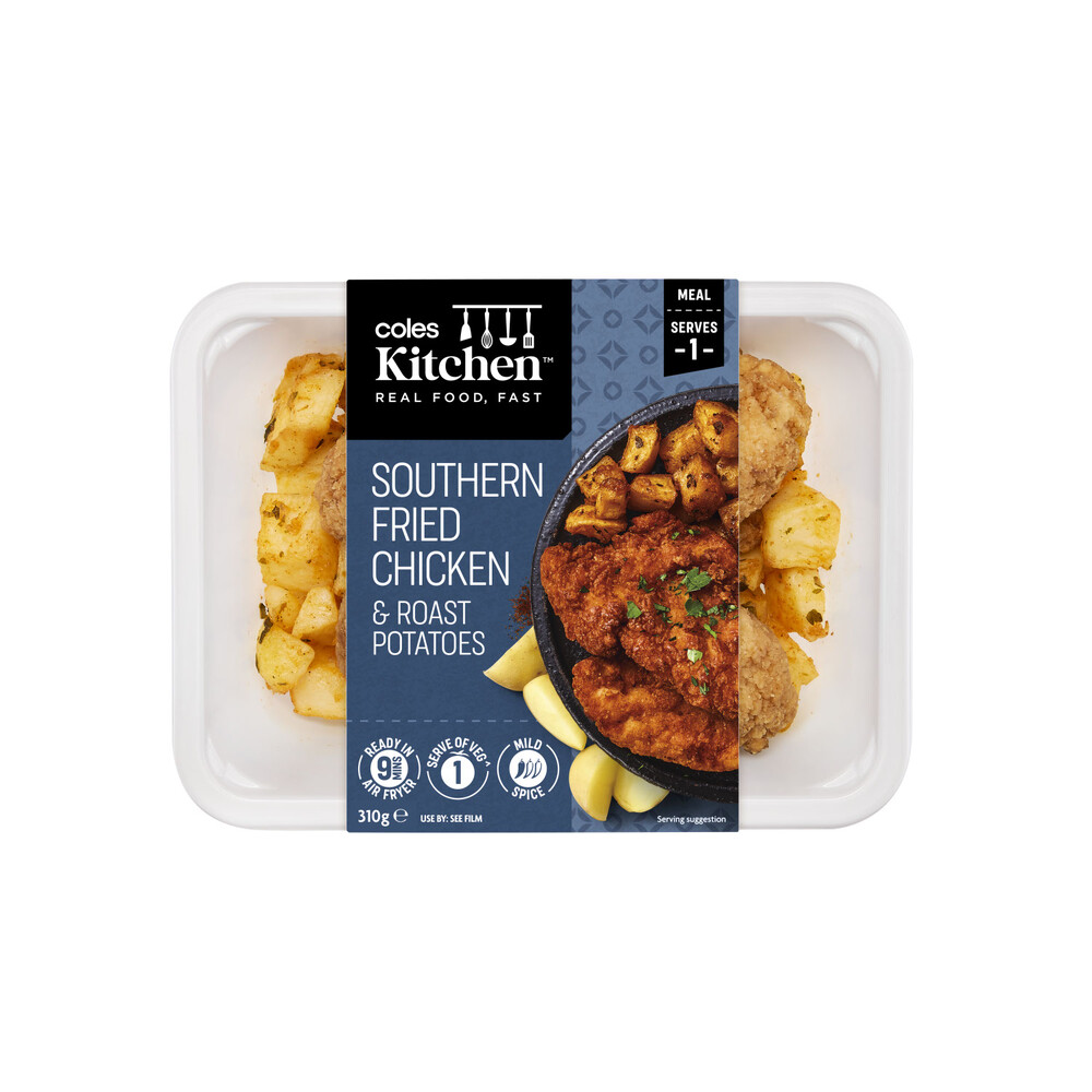 Buy Coles Kitchen Southern Fried Chicken & Roast Potatoes 310g | Coles