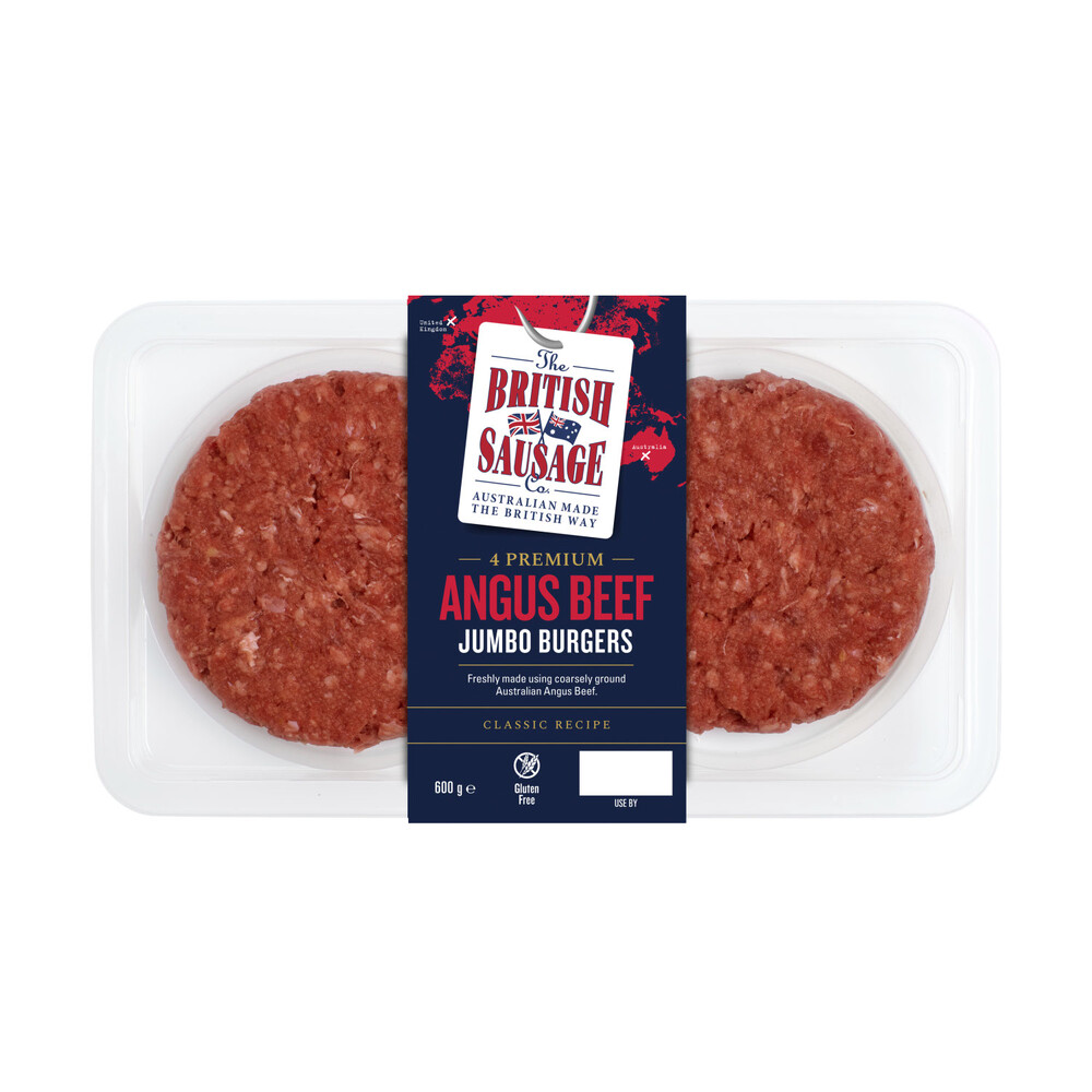 Buy British Jumbo Angus Burger 600g | Coles