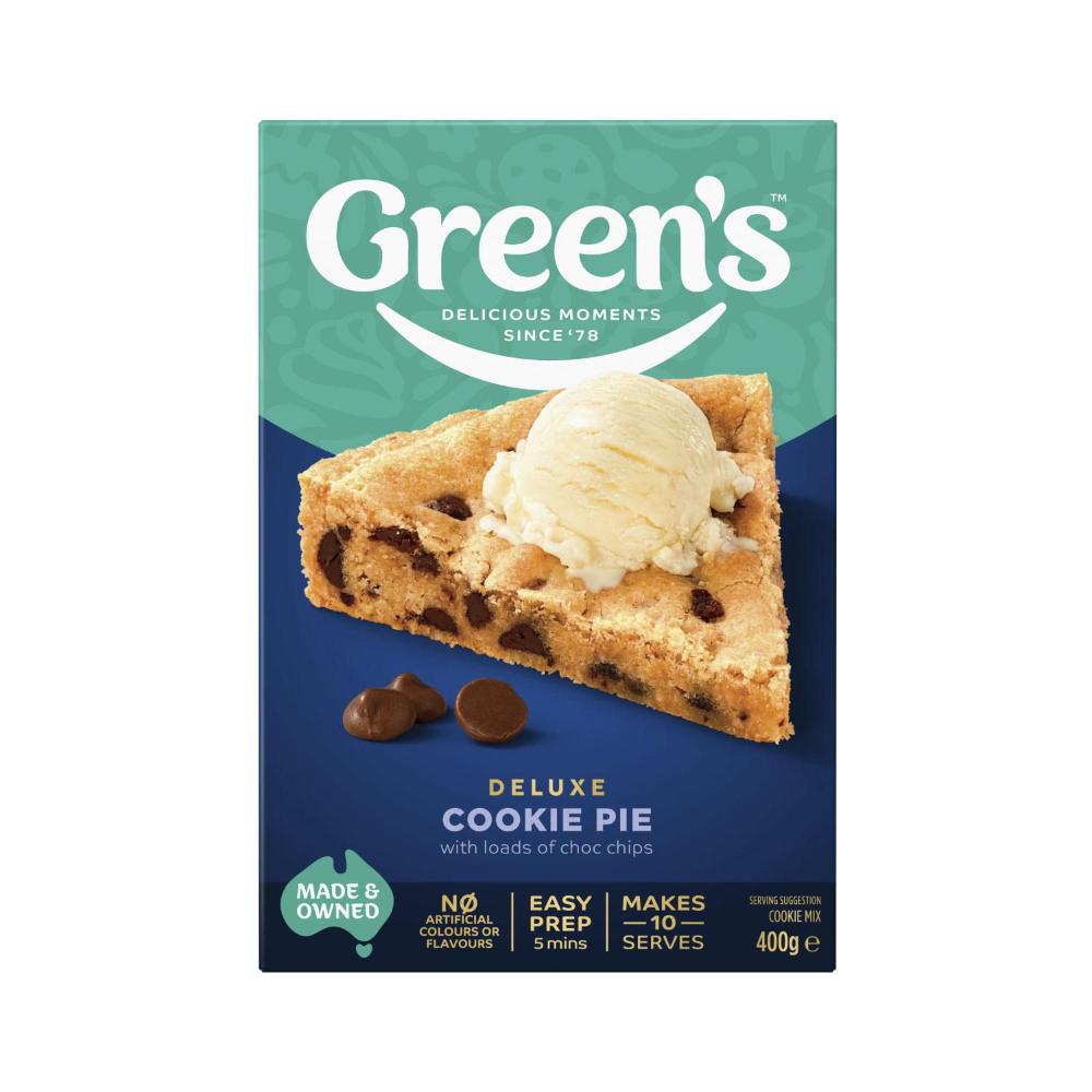 Buy Green's Deluxe Choc Chip Cookie Pie Mix 400g | Coles