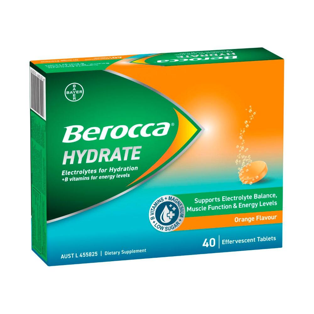 Buy Berocca Hydrate Orange 40pk 40PACK | Coles