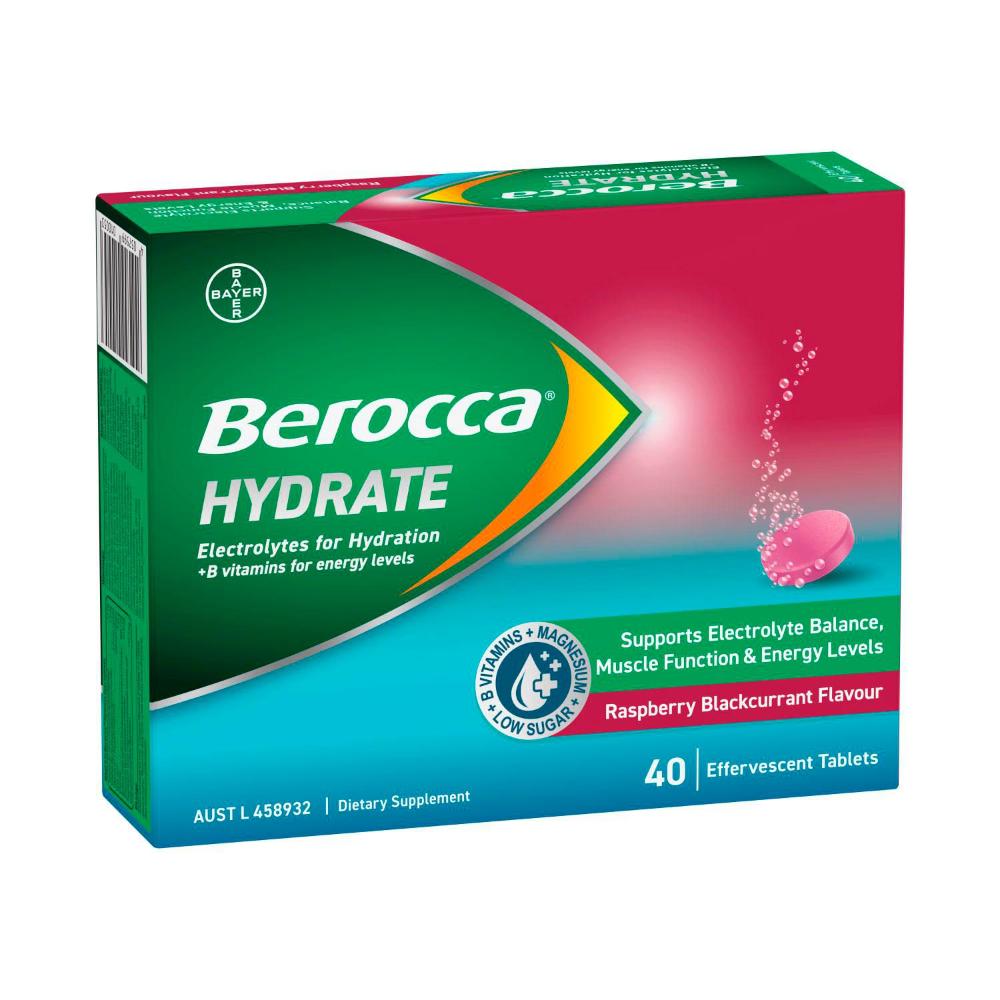 Buy Berocca Hydrate Blackcurrant 40 pack | Coles