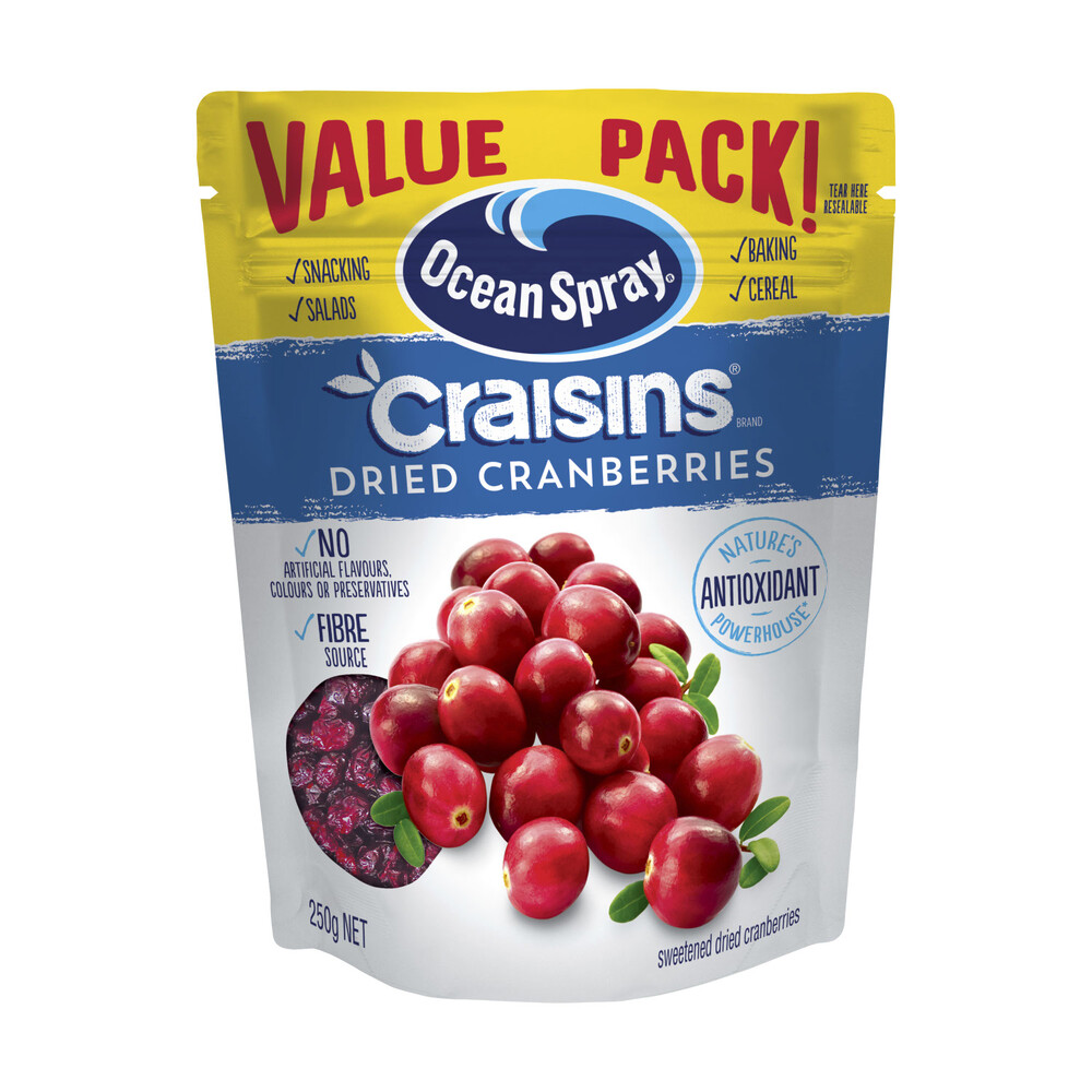Buy Ocean Spray Original Craisins 250 GRAM | Coles
