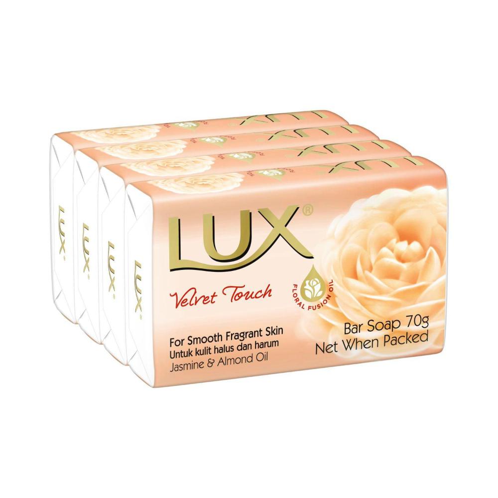 Buy Lux Bar Soap Velvet Touch 4x70g 280g | Coles