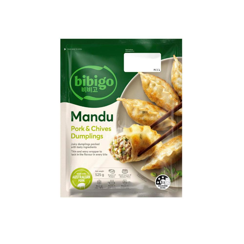 Buy Bibigo Mandu Pork & Chive Dumplings 525g | Coles