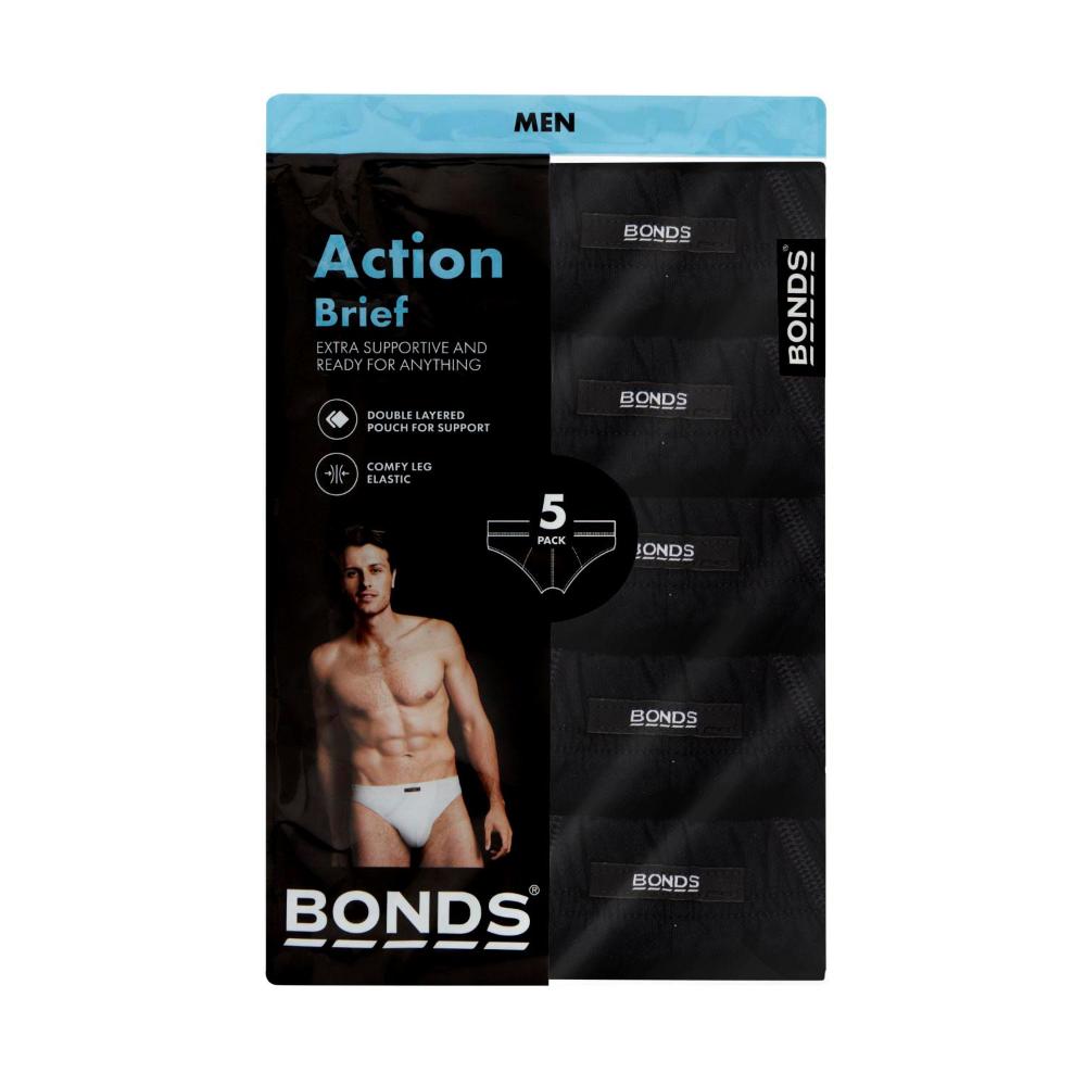 Buy Bonds Men's Action Brief XL 5PACK | Coles