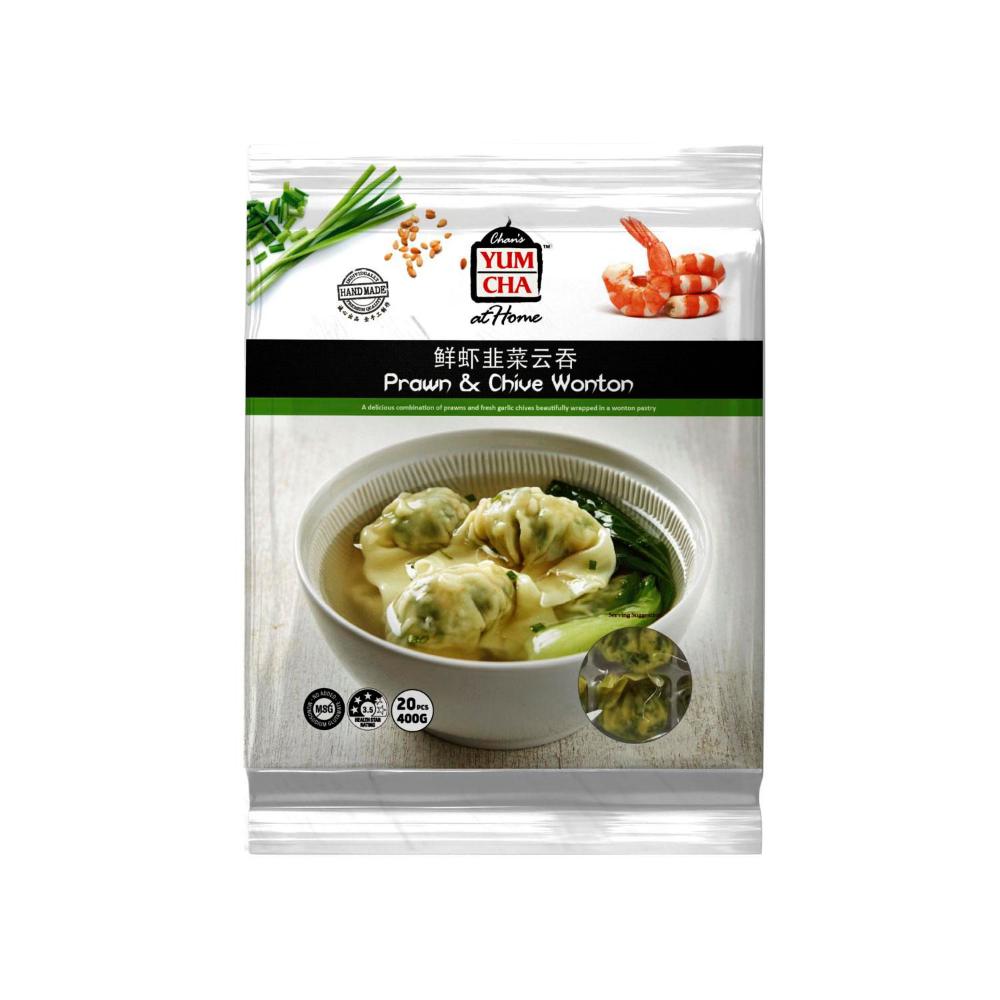 Buy Chans Yum Cha At Home Prawn & Chive Wontons 20 Pieces 400g | Coles