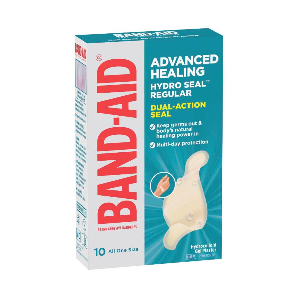 Buy Band Aid Advanced Healing Hydro Seal Regular Gel Plasters 10 pack Coles