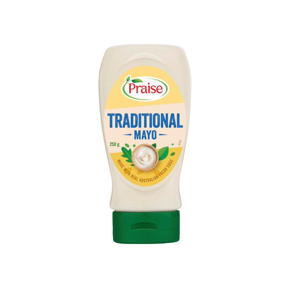 Buy Praise Squeeze Traditional Mayonnaise 250 GRAM | Coles