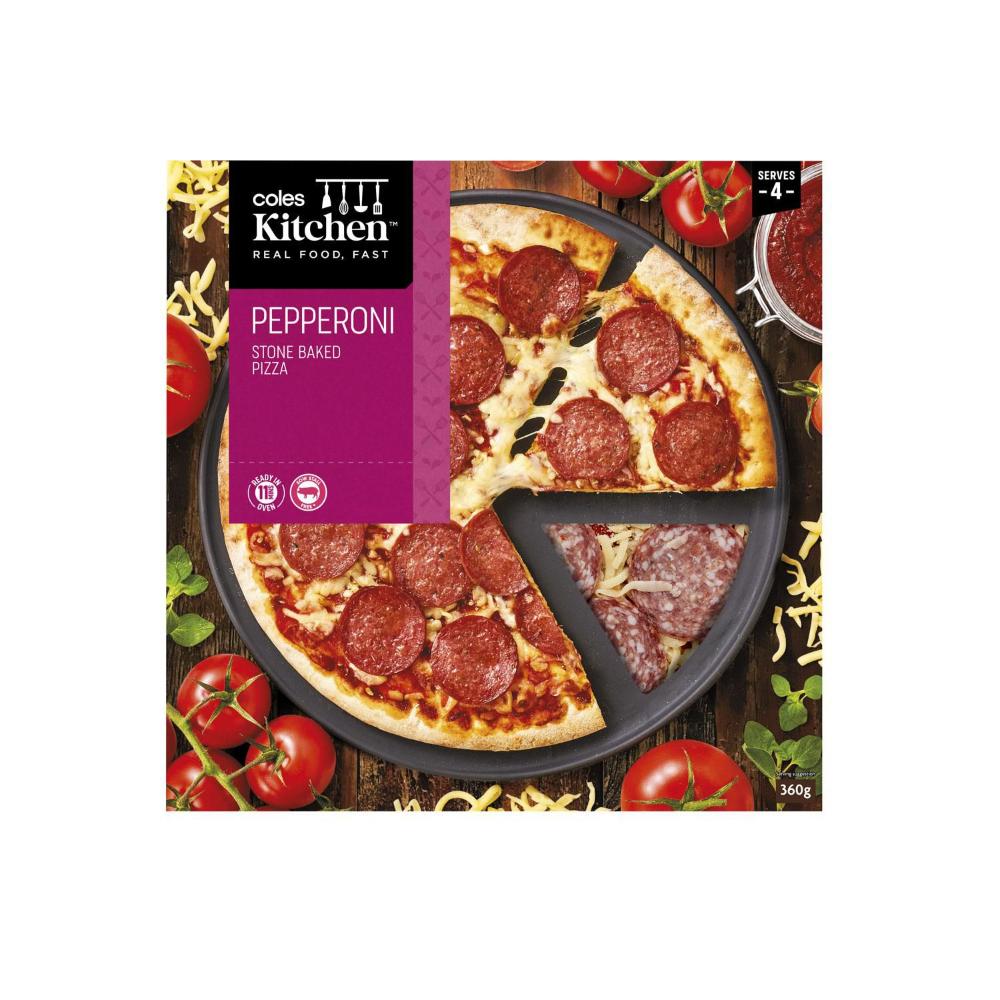 Buy Coles Kitchen Pepperoni Pizza 360g | Coles