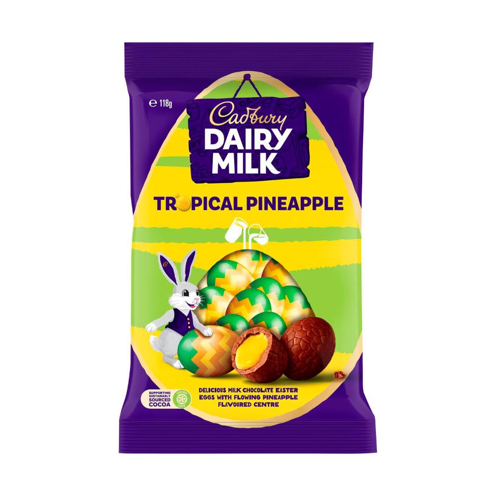 Buy Cadbury Dairy Milk Pineapple Easter Egg Bag 118g | Coles