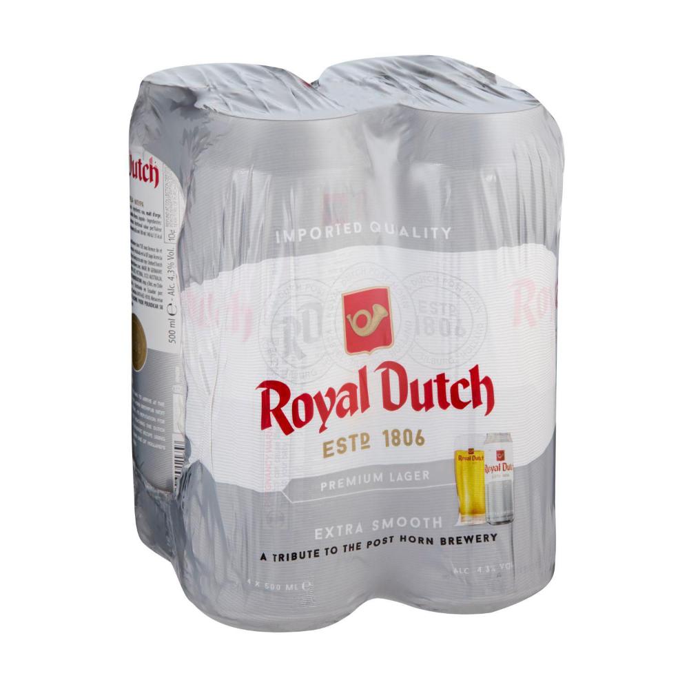 Buy Royal Dutch Posthorn Ext Smooth Can 500ml 4 Pack | Coles