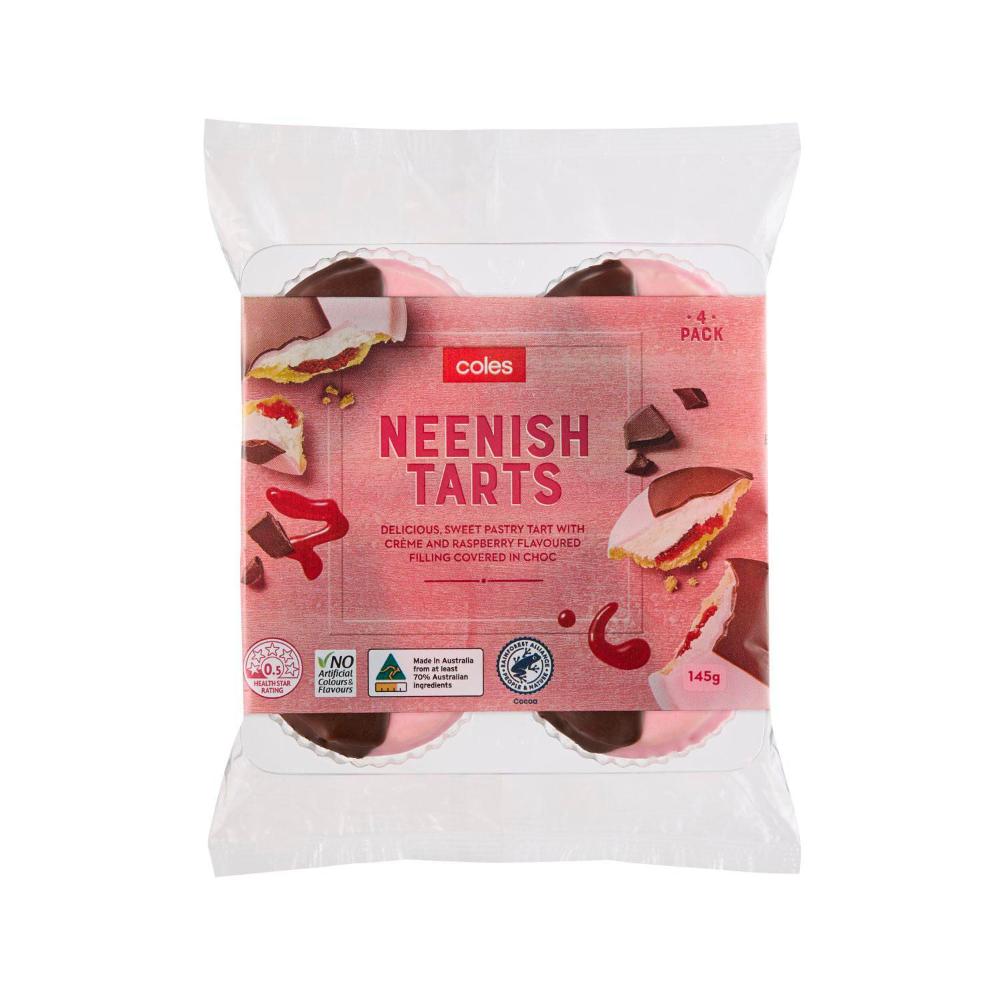 Buy Coles Neenish Tarts 4 Pack 145g | Coles