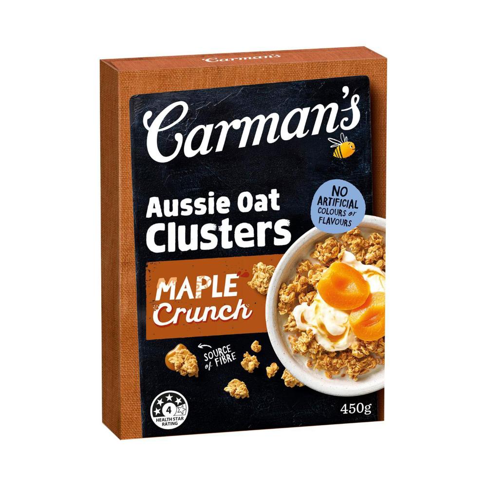 Buy Carman's Aussie Oat Clusters Cereal Maple Crunch 450g | Coles