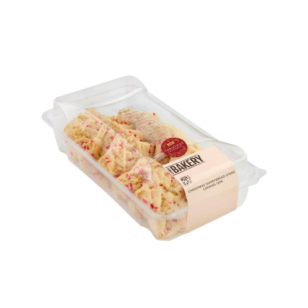 Buy Coles Christmas Shortbread Stars With Red Sprinkles 12 Pack | Coles