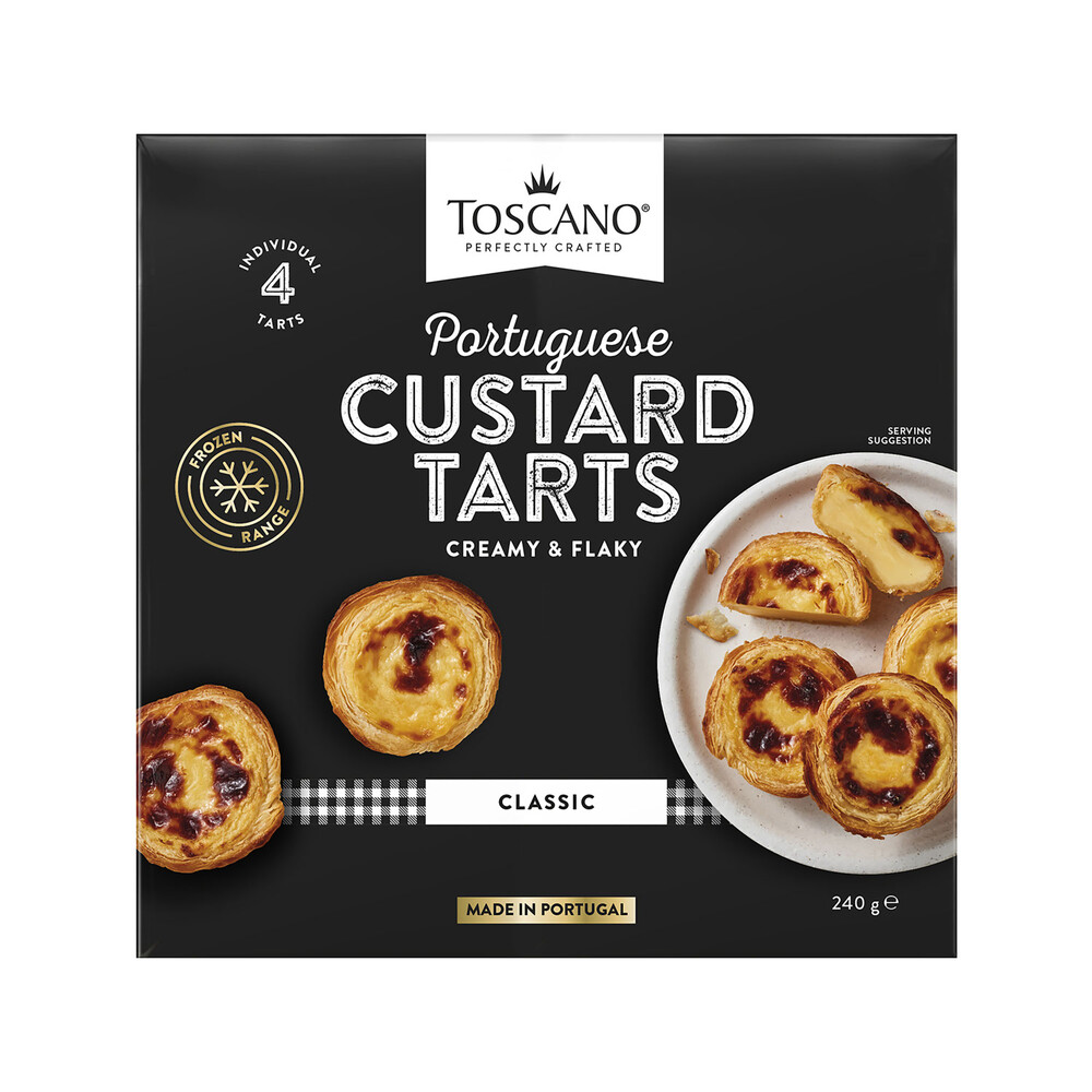 Buy Toscano Portuguese Custard Tarts 240g | Coles