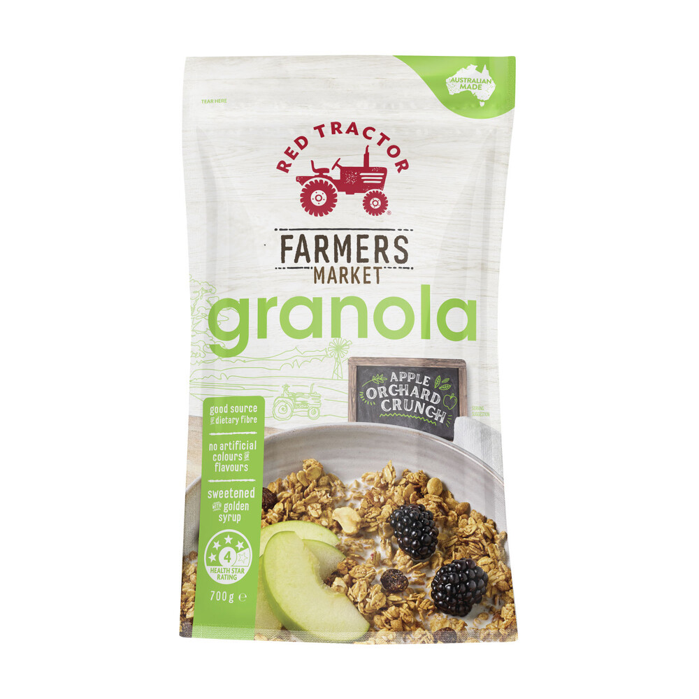 Buy Red Tractor Farmers Market Apple Orchard Crunch Granola 700g | Coles