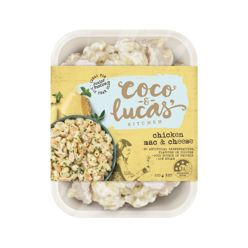 Buy Coco & Lucas Chicken Mac & Cheese 220GRAM | Coles