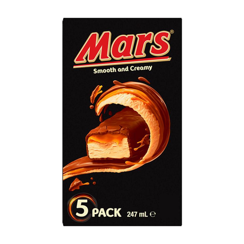 Buy Mars Chocolate Smooth & Creamy Frozen Dessert Bars 5 Pack 247mL | Coles