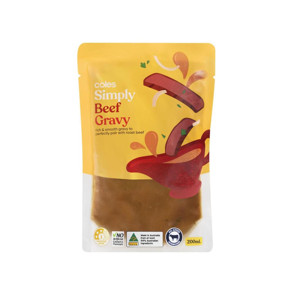 Buy Coles Simply Beef Gravy 200mL | Coles