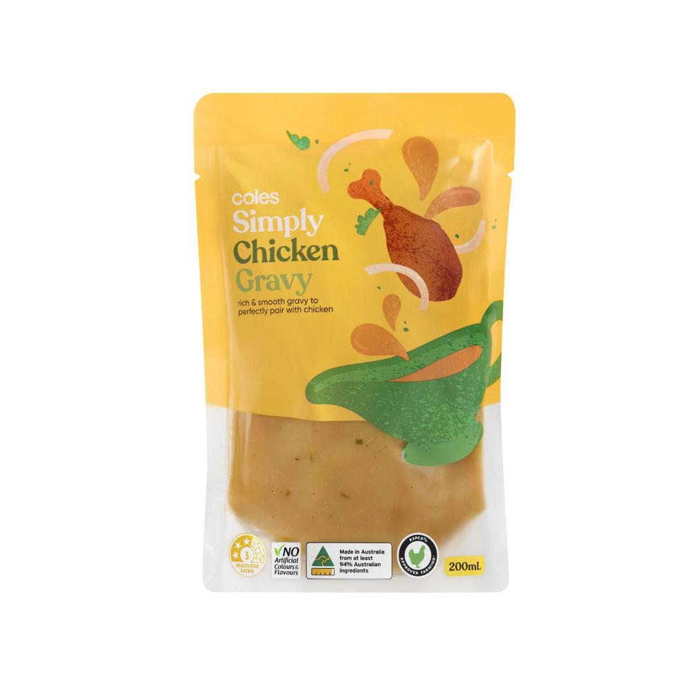Buy Coles Simply Chicken Gravy 200mL | Coles