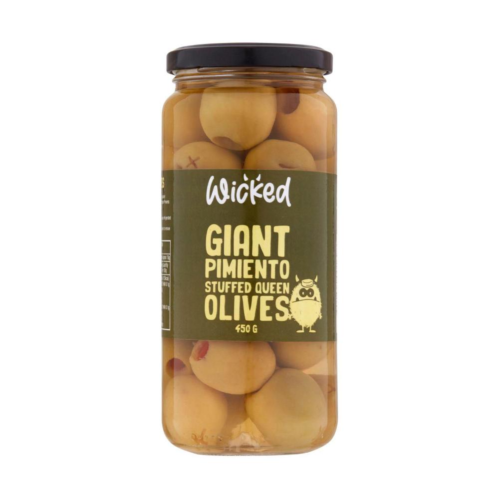 Buy Wicked Giant Pimento Stuffed Olives 450g | Coles