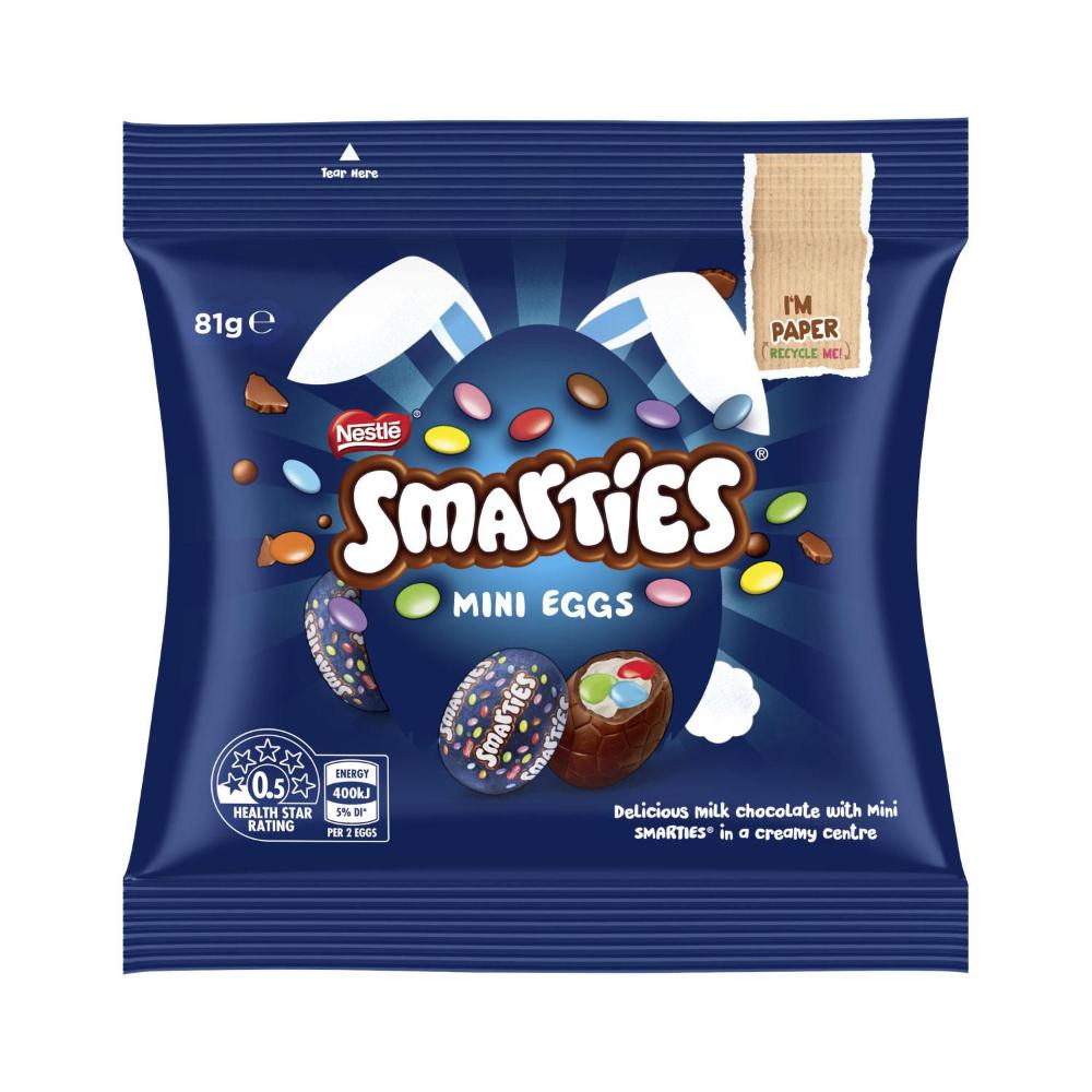 Buy Nestle Smarties Mini Eggs Bag 81g | Coles