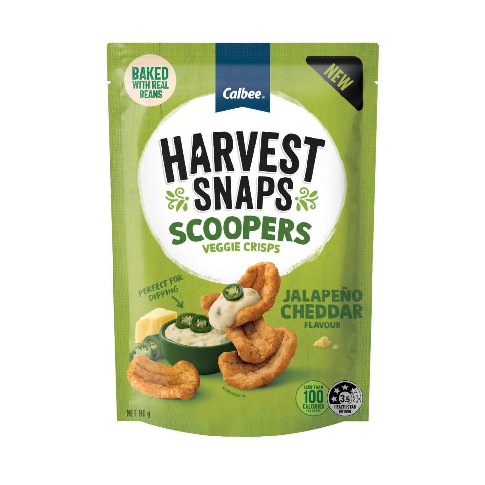 Buy Harvest Snaps Scoopers Jalapeno & Cheddar 90g | Coles